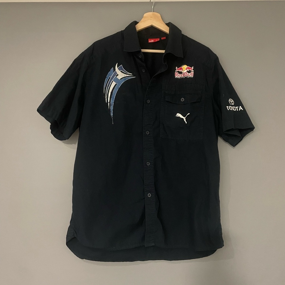 Vintage Red Bull Toyota Puma Button Up Shirt - Gem